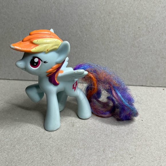Toys | My Little Pony Mini Figure Mcdonalds Blue Lightning Bolt Messy ...